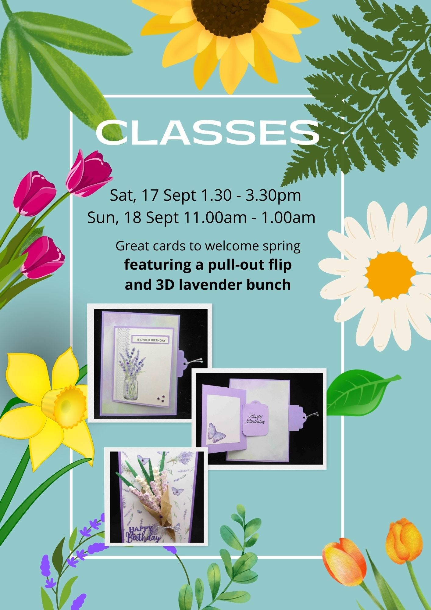 Sept 22 - Spring Classes - Pull-out Flip Cards - A Paper Experience
