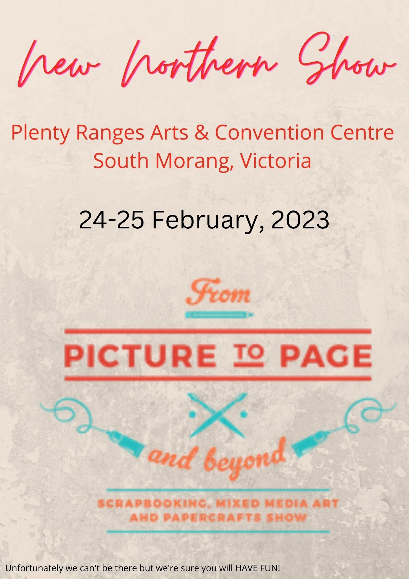 Picture to Page Northern Show - A Paper Experience