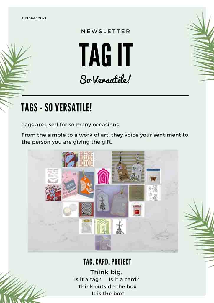 Oct 21 - Tag It - Tags for Every Occation - A Paper Experience