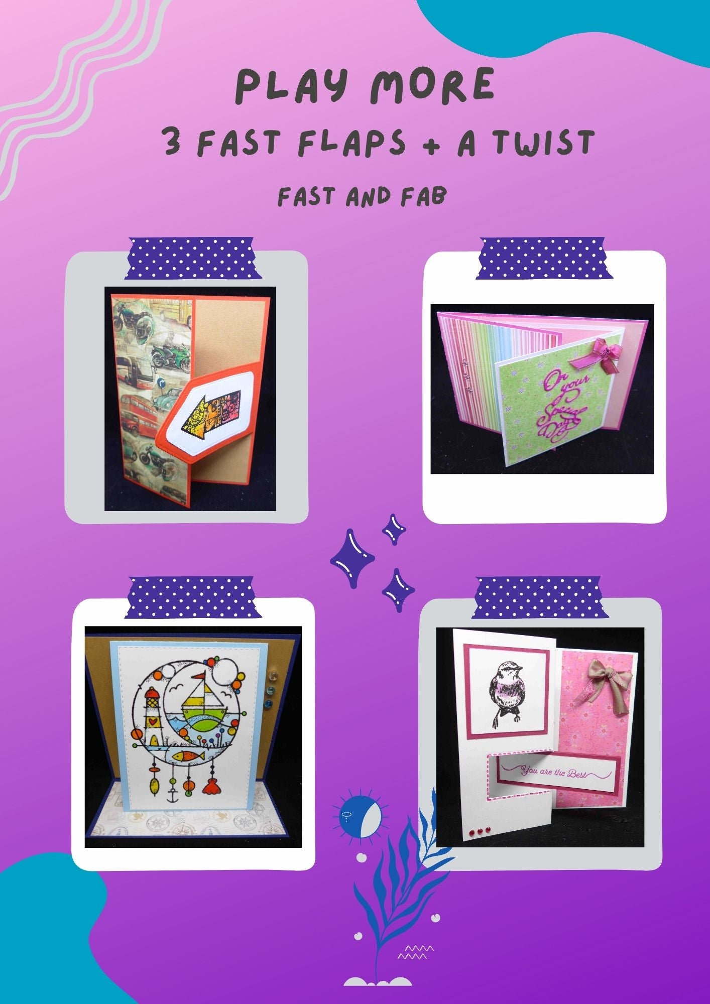 Mar 23 - Classes - Play More - 3 Fast Flaps & a Twist - A Paper Experience