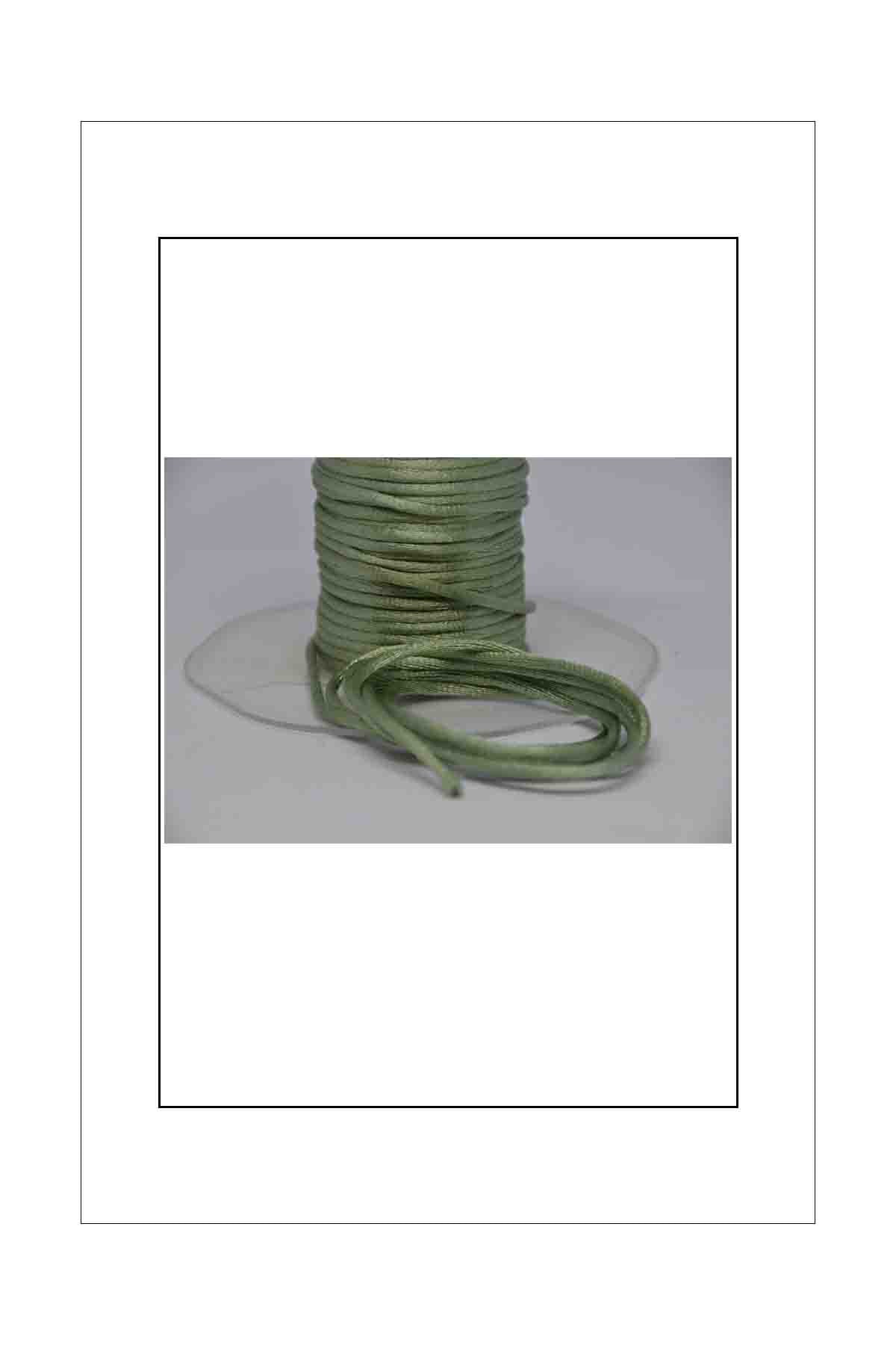 Cord, Satin, Rat Tail, China Knot - Olive - A Paper Experience